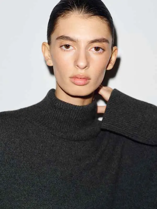 REFORMATION Mars Cashmere Turtleneck Dress