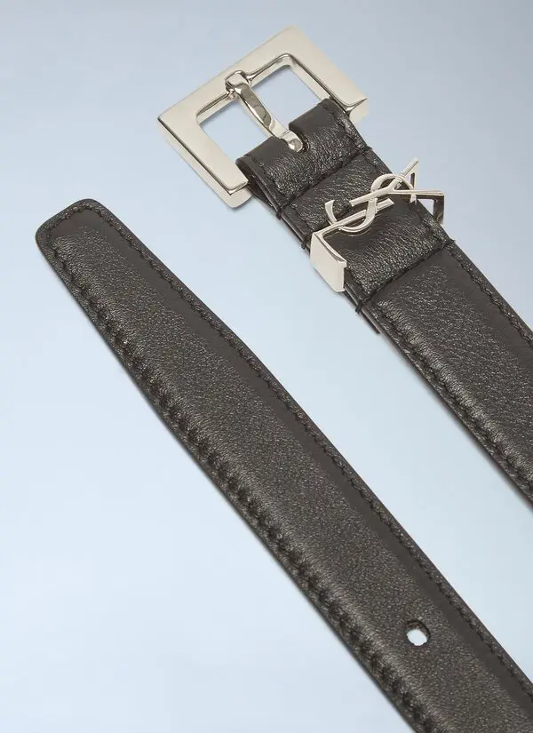 Saint Laurent Cassandre Thin Belt