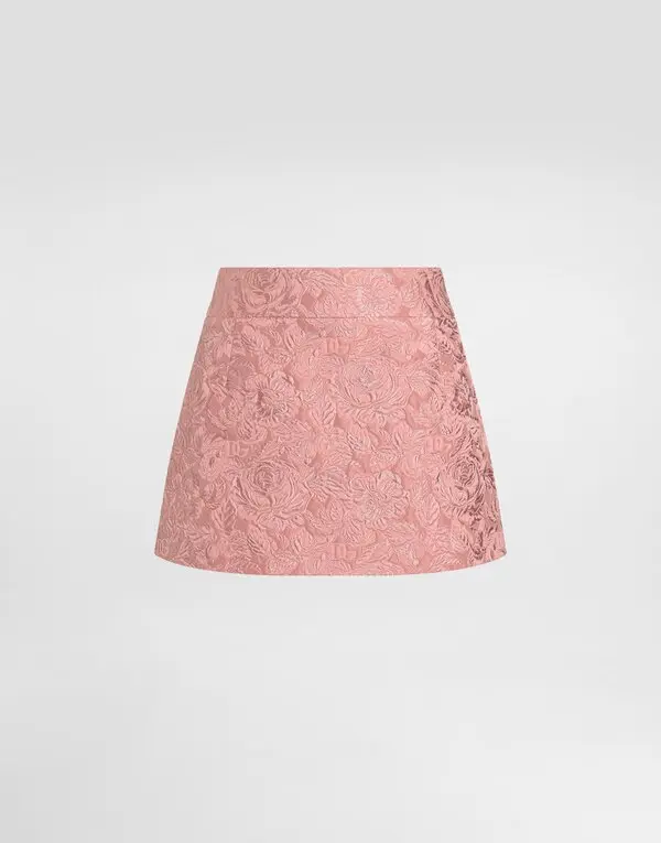 Dolce & Gabbana Floral Jacquard Miniskirt