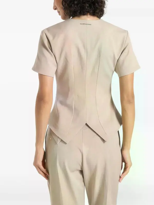 Manière De Voir Yolanda Tailored Peplum Waistcoat