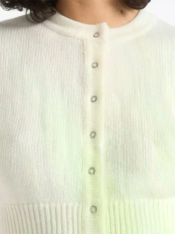 Manière De Voir Mayla In Cream Knitted Cinch Waist Cardigan - Neutrals