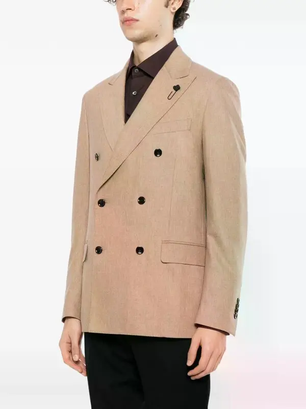 LARDINI Double-breasted Peak-lapels Blazer