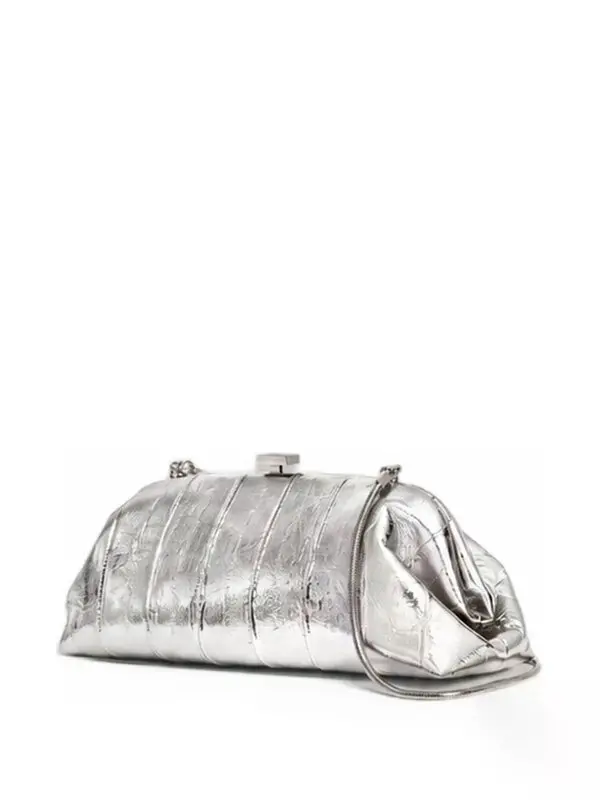 Alberta Ferretti Mini Eel Leather Clutch Bag