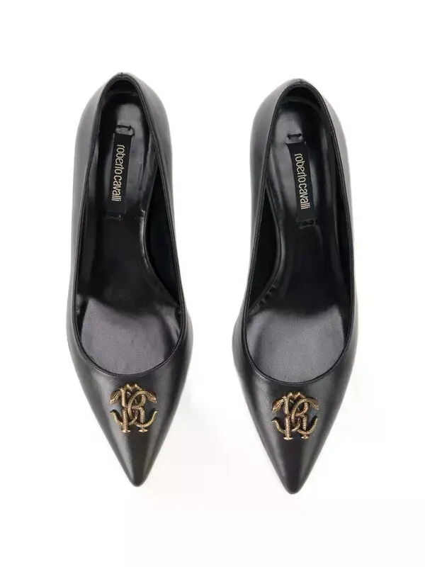 Roberto Cavalli Logo-plaque Pointed-toe Pumps