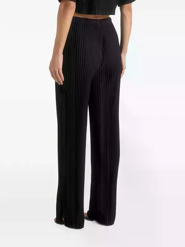 Manière De Voir Lila In Pleated Wide-leg Trousers