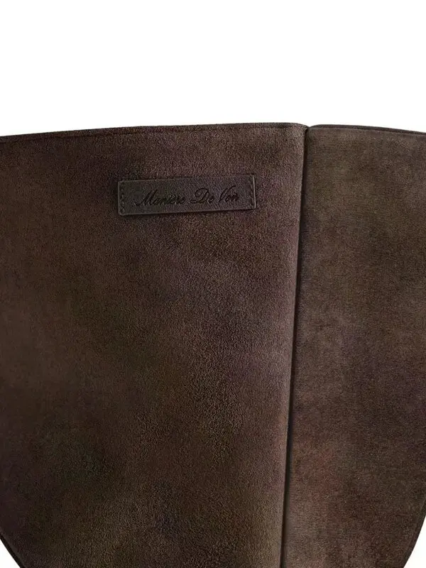 Manière De Voir Chloe In Suede Corset With Belt