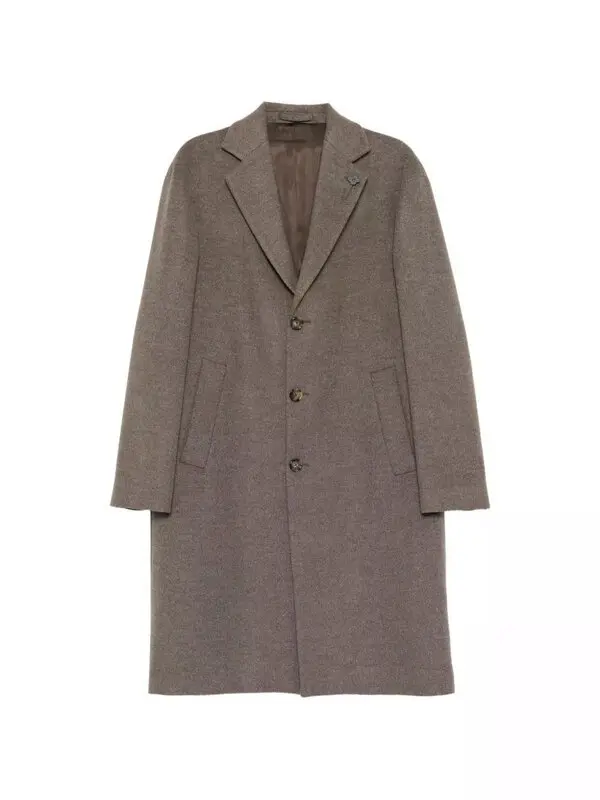 LARDINI Single-breasted Notched-lapels Coat