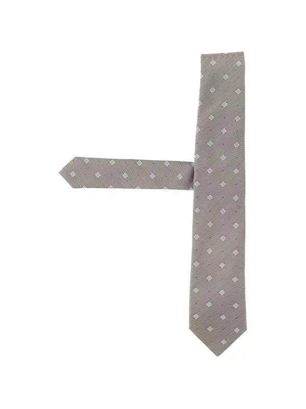 BOSS Polka-dot Silk Tie - Brown