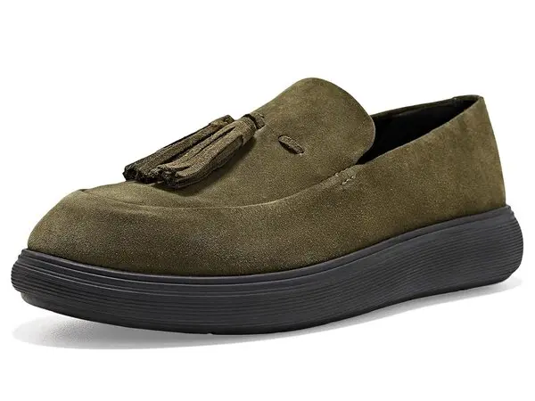 Fitflop Iq-comff Suede Tassel Loafers Flat Shoes - Deep Olive