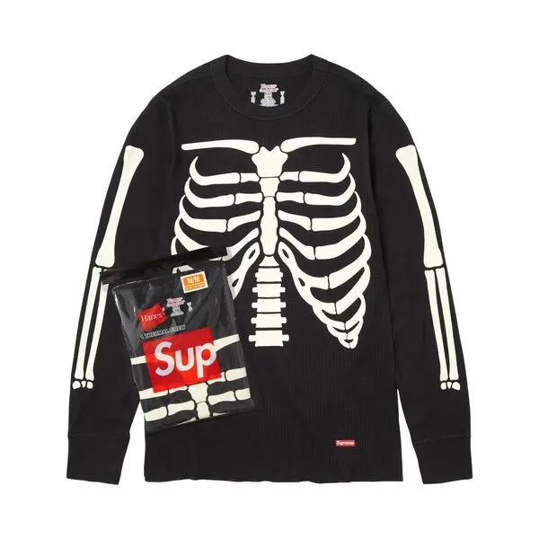 Supreme X Hanes Bones Thermal Crew