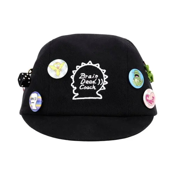 BRAIN DEAD X Coach Biker Pin Hat Multicolor