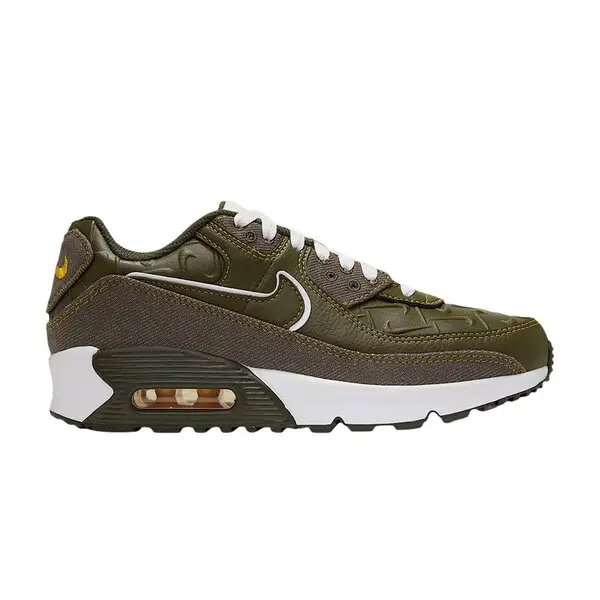 Nike Air Max 90 Gs 'cargo Khaki Yellow Ochre