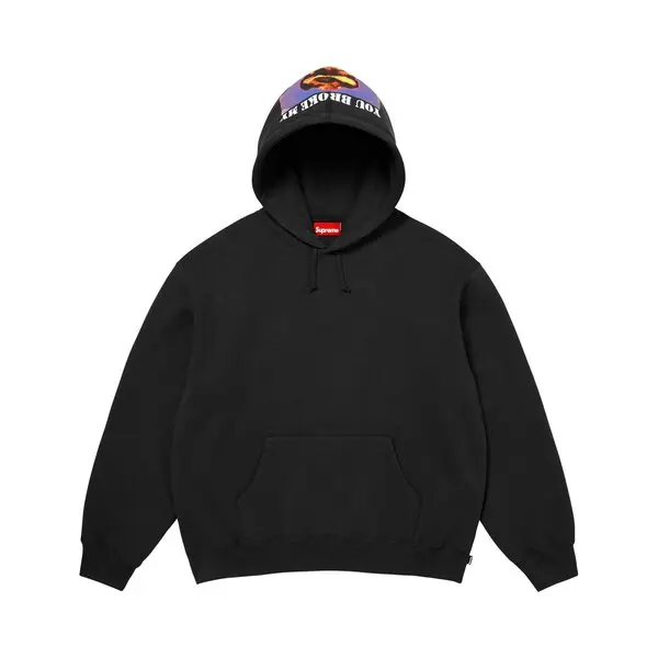 Supreme Heart Hooded Sweatshirt - Black