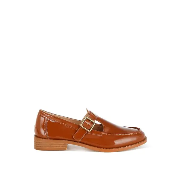 RAG & CO Swenson Patent Pleather Mary Jane Loafers