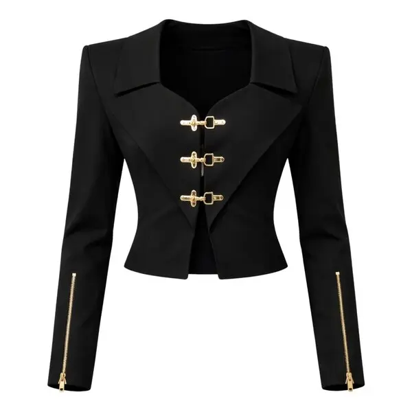 MA MULIER Hook Crop Blazer