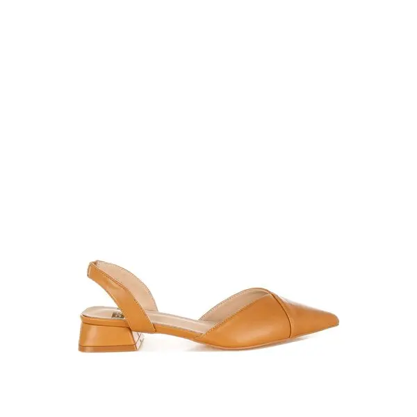 RAG & CO Tijay Soft Leather Slingback Sandals In Tan By - Brown