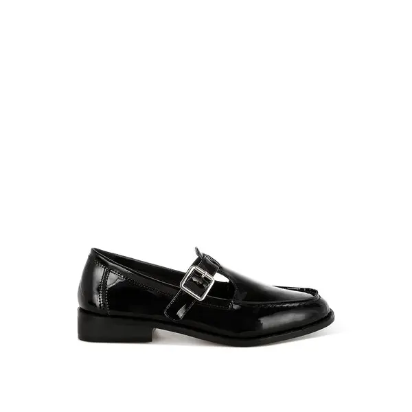 RAG & CO Swenson Patent Pleather Mary Jane Loafers