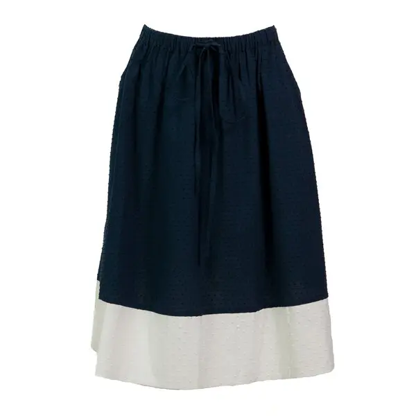 KRISTINIT Neutrals Swiss Dot Marija Skirt - Blue