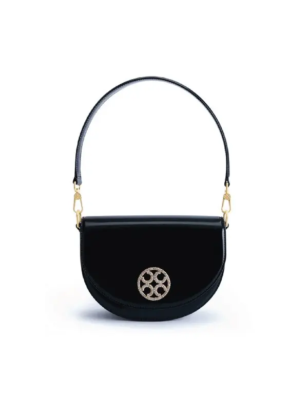 ORANGE CUBE Half Moon Bag