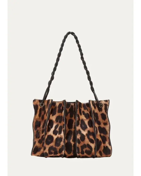 Ulla Johnson Adria Small -print Haircalf Shoulder Bag