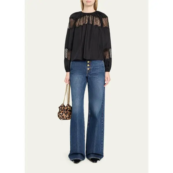 Ulla Johnson Charlotte Mini Dyed Hair & Leather Shoulder Bag - Leopard