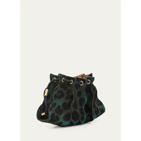 Ulla Johnson Adria Small Leather & Dyed Hair Crossbody Bag