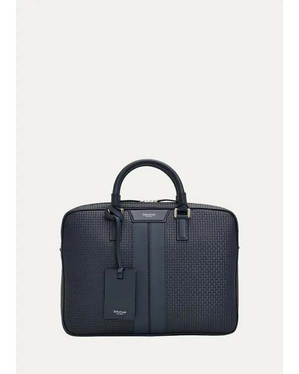 SERAPIAN Extra Slim Briefcase - Blue
