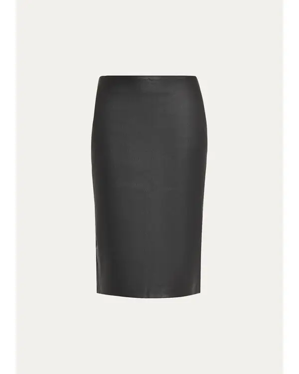 Sprwmn Sarah Leather Midi Skirt