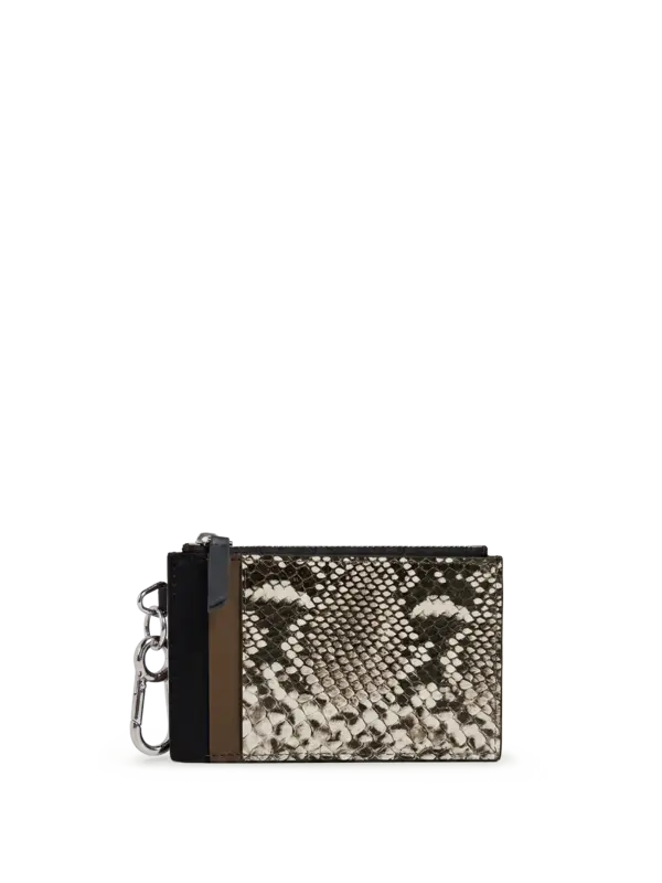Veronica Beard Snake-embossed Card Holder