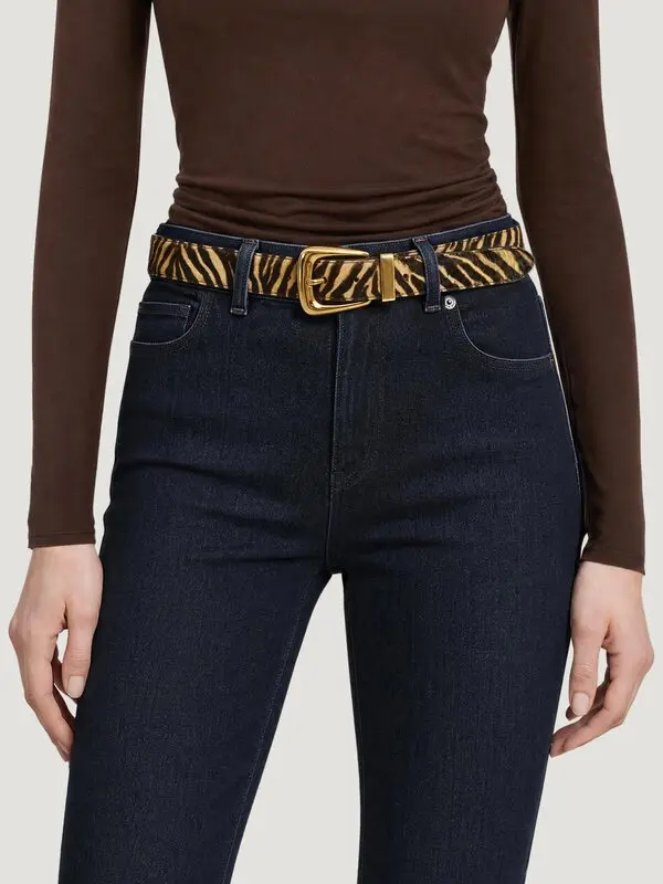 Veronica Beard Zebra Arch Belt