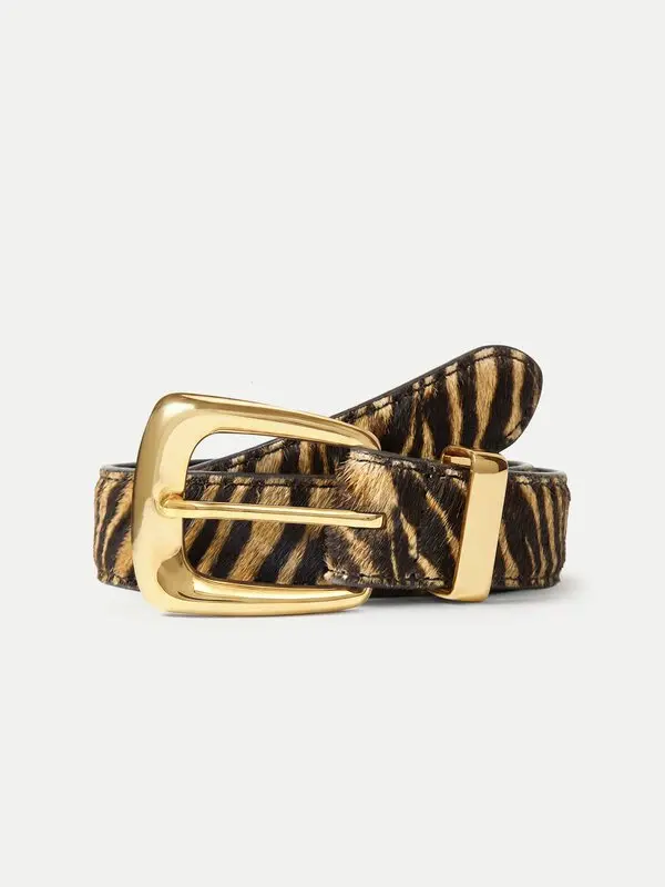 Veronica Beard Zebra Arch Belt