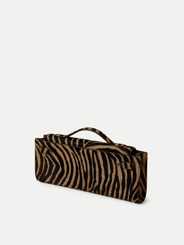 Veronica Beard Zebra Dash Clutch