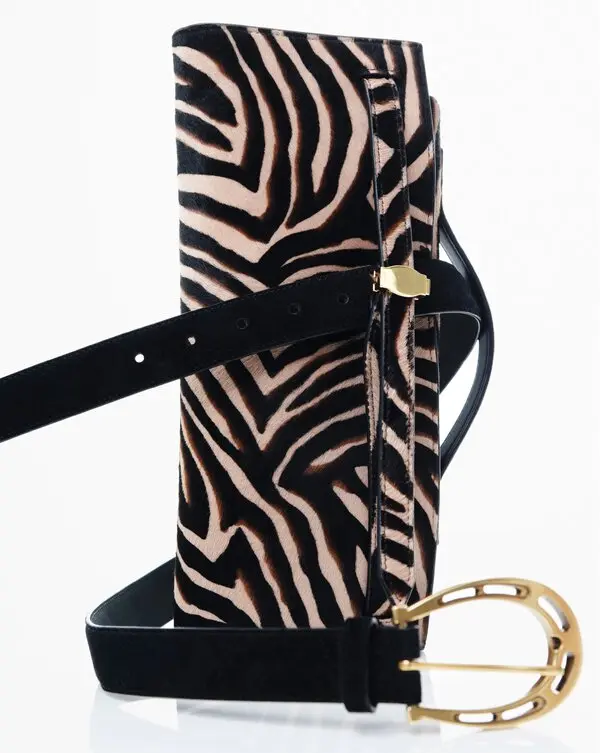 Veronica Beard Zebra Dash Clutch