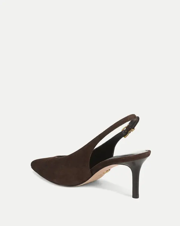 Veronica Beard Luciana Slingback Heel - Espresso