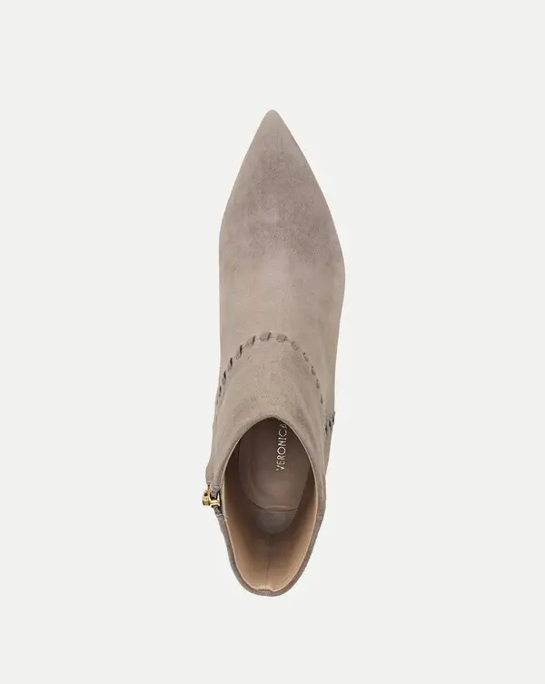 Veronica Beard Lisa Whipstitch Mid-heel Ankle Boot