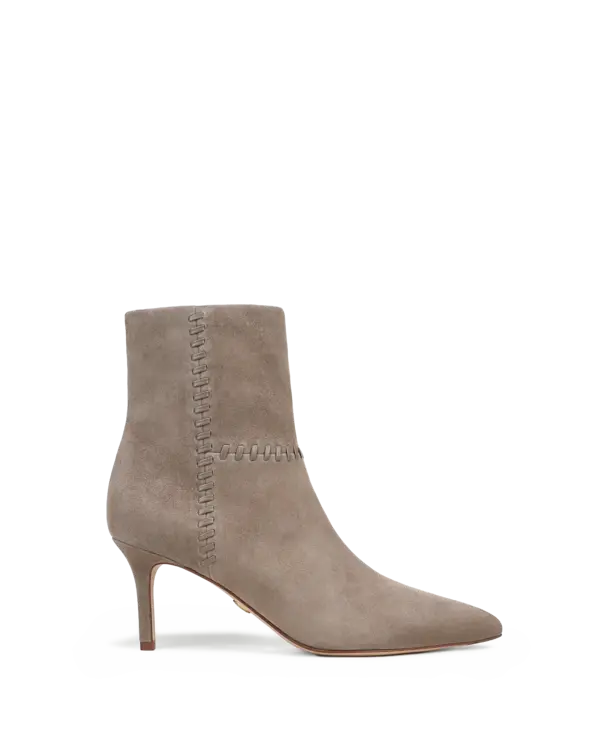 Veronica Beard Lisa Whipstitch Mid-heel Ankle Boot