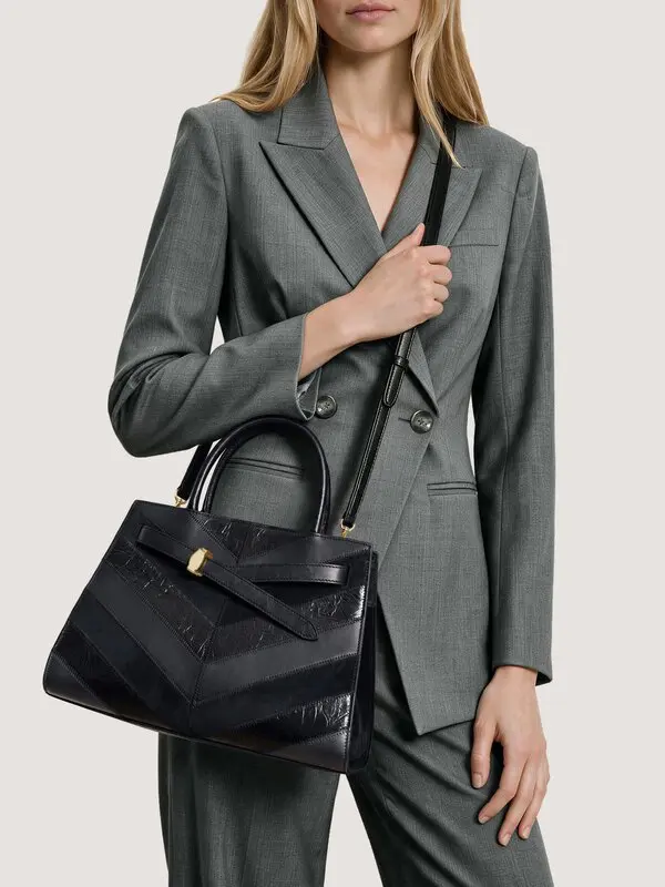 Veronica Beard Chevron Dash Bag