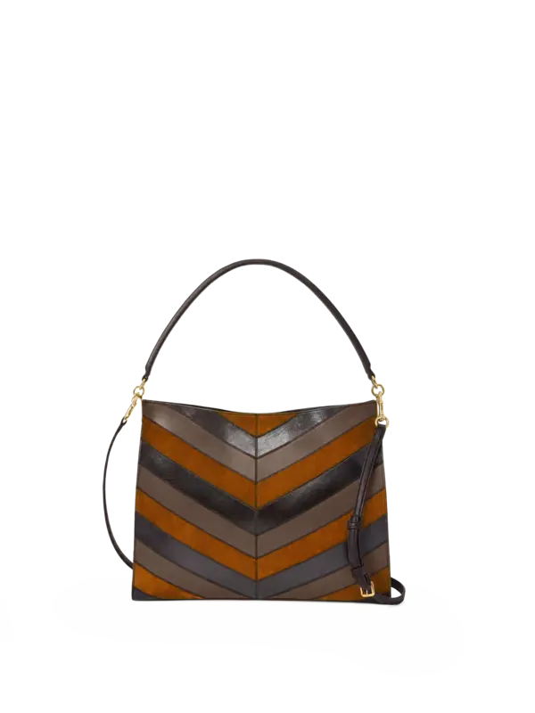 Veronica Beard Chevron Vida Shoulder Bag