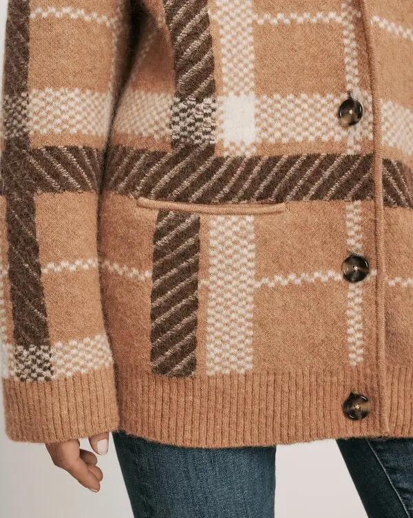 Veronica Beard Covey Plaid Cardigan