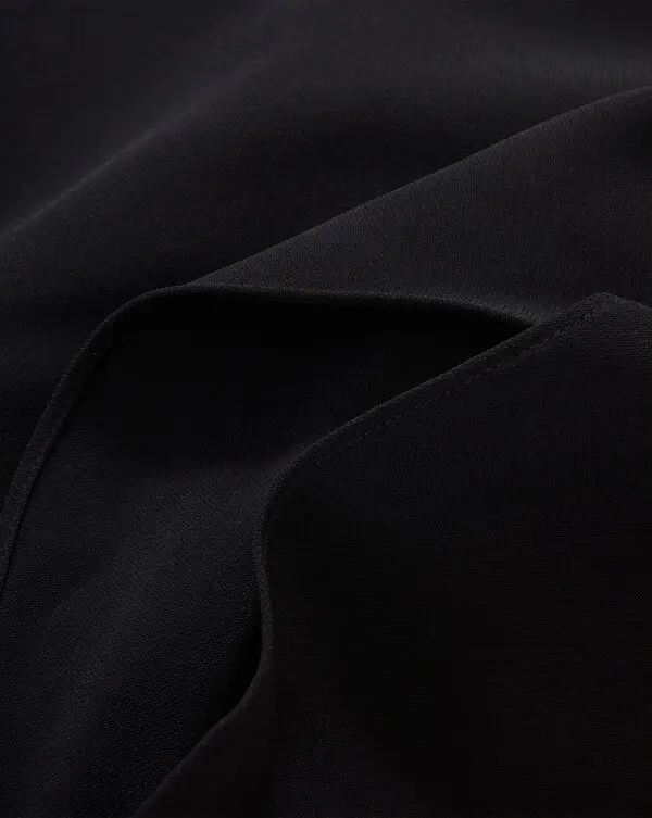 Veronica Beard Brett Asymmetric Midi Dress - Black