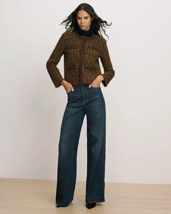 Veronica Beard Keziah Metallic Lady Jacket