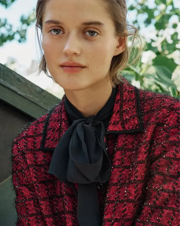 Veronica Beard Blanche Knit Tweed Jacket