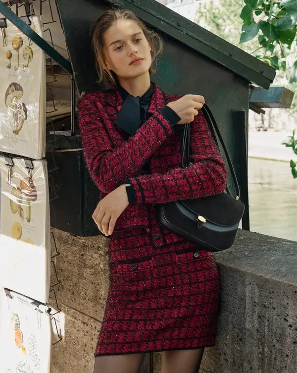 Veronica Beard Blanche Knit Tweed Jacket