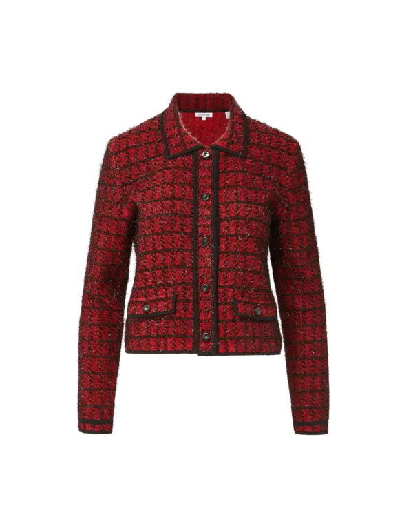 Veronica Beard Blanche Knit Tweed Jacket