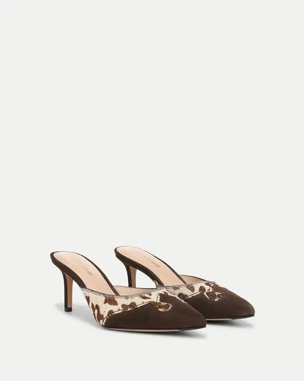 Veronica Beard Lisa Western Mule - Brown Multi
