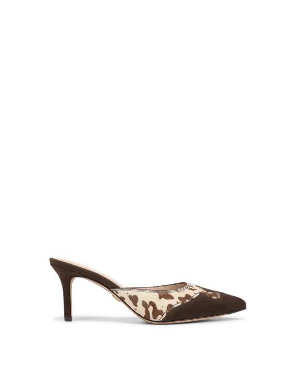Veronica Beard Lisa Western Mule - Brown Multi