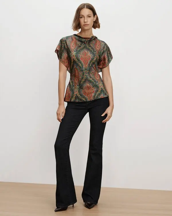 Veronica Beard Redgrave Paisley Blouse