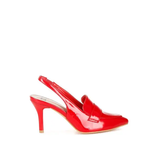 RAG & CO Voisin Slingback Loafer Sandals In By - Red