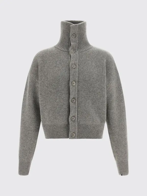 Extreme Cashmere Turtleneck Cardigan In Pure Cashmere With Button Closure