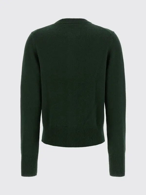 Extreme Cashmere Crewneck Button-up Cardigan In Pure Cashmere - Green